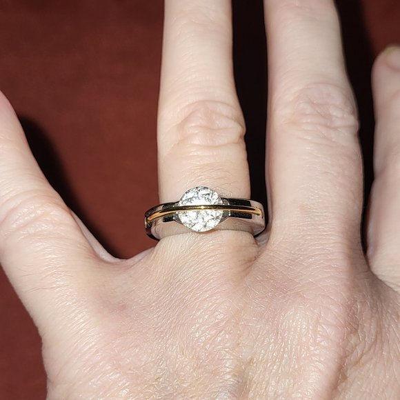 Jewelry | Beautiful Signity Star Cz Stainless Steel Ring | Poshmark